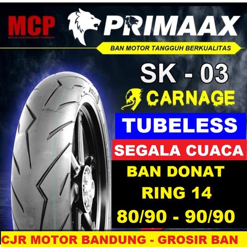 Jual BAN DONAT PRIMAAX SK 03 80/90 90/90 RING 14 BAN TUBELESS BASAH ...
