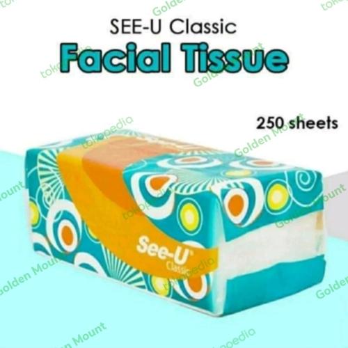 Jual Tissue Tisu Muka Wajah See-U Classic 250 sheet 2 Ply / Facial ...