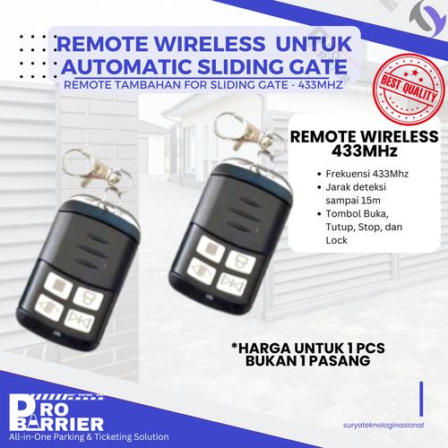 Jual Remote Wireless 433MHz Sliding Gate / Remote Control Tambahan ...