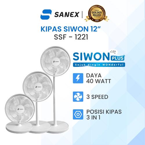 Promo SANEX Kipas Angin Siwon Standing Berdiri 3in1 12 Inch SSF-1221 ...
