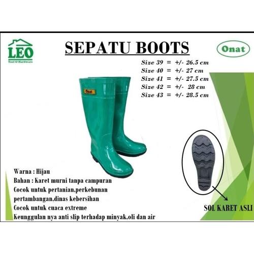 Jual Sepatu boot bot boots karet anti air proyek onat - 43 - Kota ...