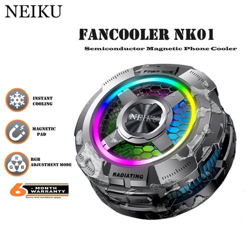 Promo NEIKU NK01 Magnetic Funcooler RGB Fan Cooler Phone Cooler Radiator With Magnetic Sheet ...