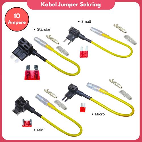 Jual Kabel jumper fuse tap konektor jumper sekring tancap standar small ...