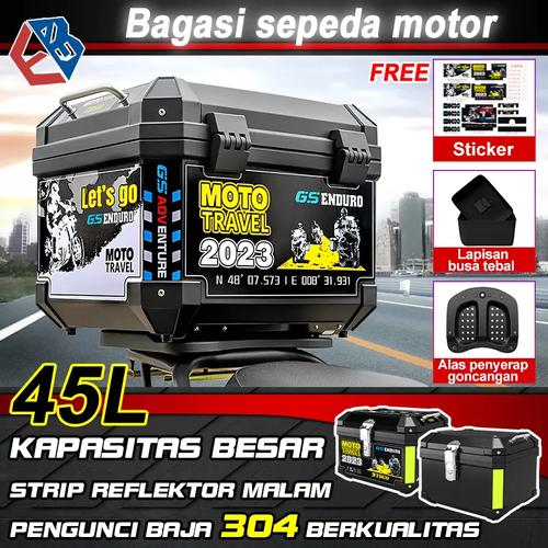 Jual Sepeda Motor Top Box Bagasi 45L / Box Motorberkapasitas besar ...