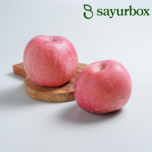Promo Sayurbox Apel Fuji Blush Impor 500 gram Asal RRC Ukuran Besar ...