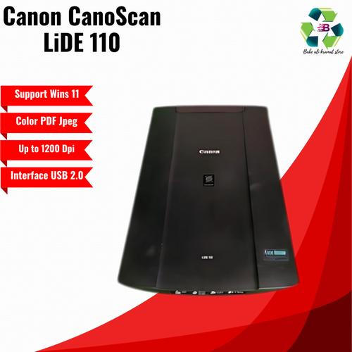 Jual Scanner Dokumen A4 Canon CanoScan LiDE 110 – Support Windows 11 ...