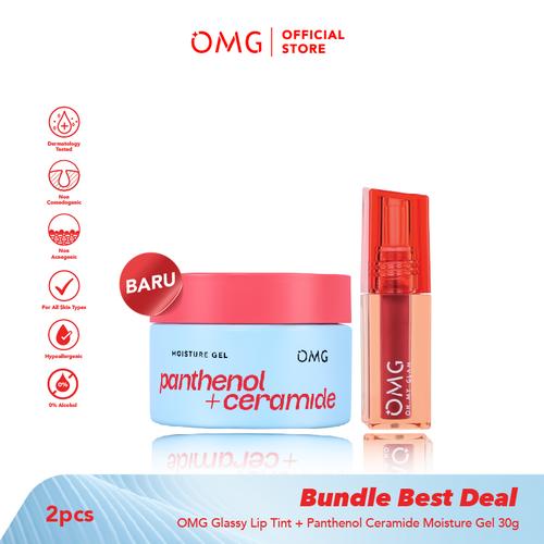 Promo SPECIAL BUNDLE 2in1 OMG Panthenol Ceramide 30g & OMG Glassy Tint ...
