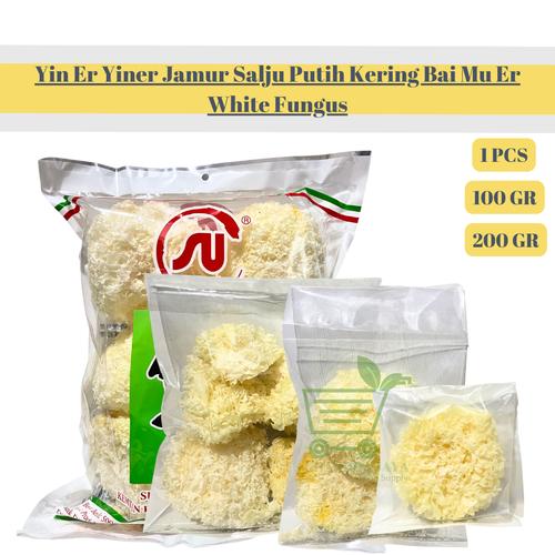 Jual Yin Er Yiner Jamur Salju Putih Kering Bai Mu Er White Fungus 100GR ...