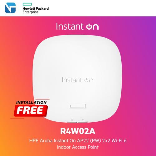Jual HPE R4W02A Aruba Instant On AP22 (RW) 2x2 Wi-Fi 6 Access Point ...