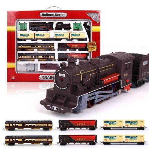 Jual SUPER JUMBO KERETA MAINAN LOKOMOTIF FENFA RAILKING GERBONG REL TRAIN RAILCAR RAILWAY ...