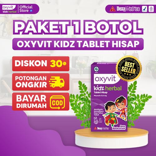 Promo Oxyvit Kidz Tablet Hisap Rasa Blackcurrant - Multivitamin Anak ...