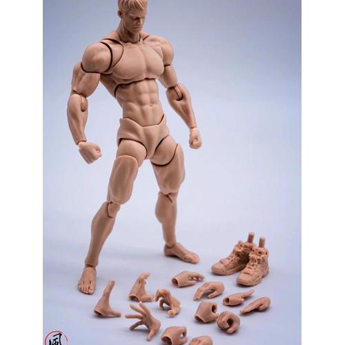 Jual WindToys Super Action Male Body - Action Figure 1/12 Scale - Black ...
