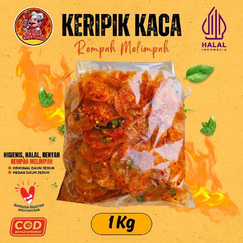 Promo Keripik Kaca Pedas Daun Jeruk 1Kg Jago Ngemil Original Daun Jeruk ...