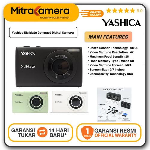 Promo Yashica DigiMate Compact Digital Camera - Black Cicil 0% 3x ...