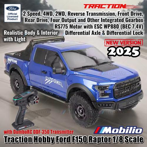 Jual Traction Hobby Ford F150 Raptor 1/8 Scale RTR RC Crawler Adventure ...