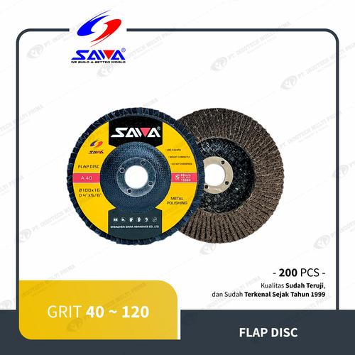 Jual Batu Gerinda SAWA - Flap Disc Ukuran 4 Inch (Amplas) dengan ...
