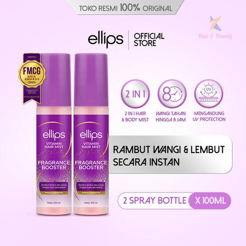 Promo Ellips Vitamin Hair Mist Fresh & Smooth 100ml Twin Pack - Kota ...