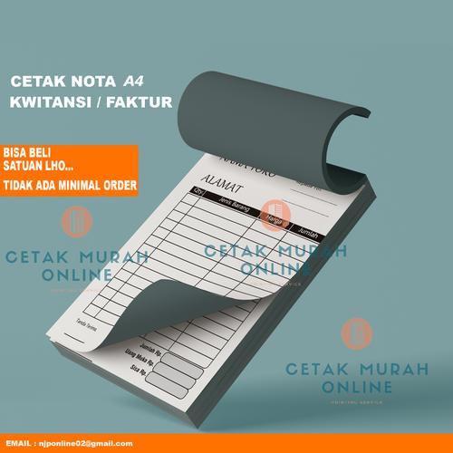 Jual CETAK NOTA / KWITANSI / FAKTUR UKURAN A5 MURAH , BISA SATUAN ...