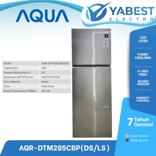 Jual Kulkas 2 Pintu AQUA AQR-DTM285CBP(DS/LS) , Hemat Listrik, Freezer Besar & Cepat dingin ...
