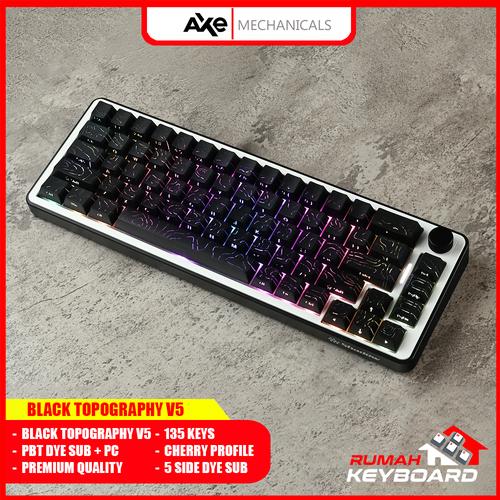 Promo AXE MECHANICALS - TOPOGRAPHY V5 - CHERRY - PBT - RGB Shine ...