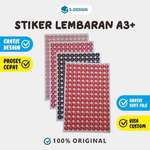Jual STIKER LEMBARAN KUALITAS TERBAIK SDESAIN / STIKER LABEL / STIKER ...