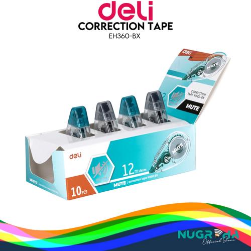 Jual Deli Correction Tape / Tip X Kertas CP Tape 12 Meter EH360-BX - Kab. Sleman ...