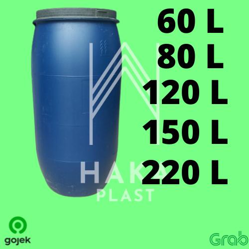 Jual Tangki Tong Air Drum Tempat Sampah Biru Hijau Tebal Gentong Liter ...