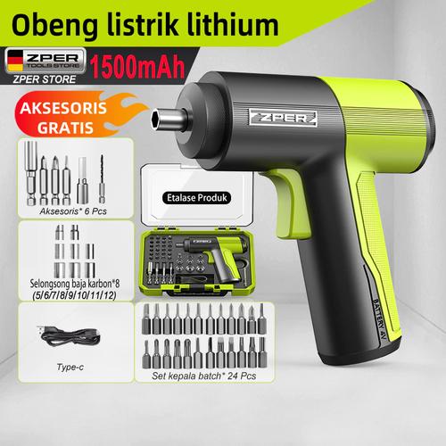 Jual 【COD】ZPER Obeng listrik Desain poros fleksibel 360° Fast charging ...