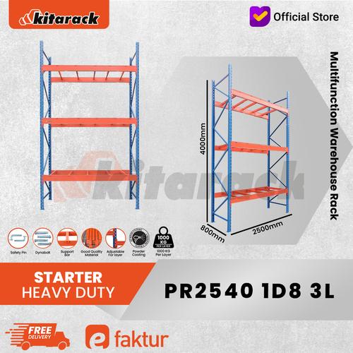 Promo KITARACK Rak Palet 1 TON Pallet Rack Heavy Duty Panjang 2.5M ...