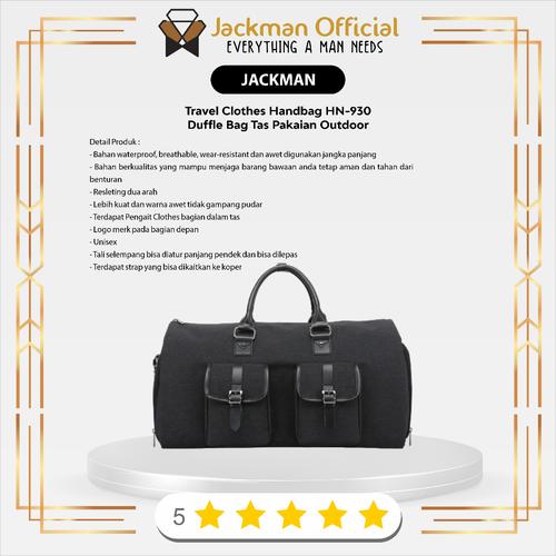 Jual JACKMAN Travel Clothes Handbag HN-930 Duffle Bag Tas Pakaian ...