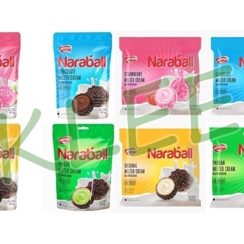 Promo Naraya NARABALL Biscuit Wafer Ball Original Chocolate Strawberry ...