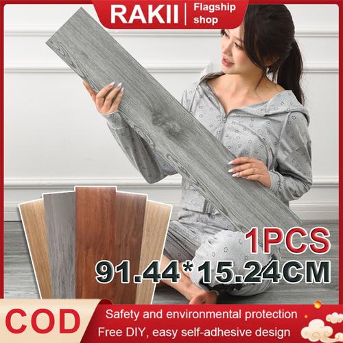 Promo 1pcs/10pcs Stiker Kayu Lantai PVC Premium Vinyil Lantai Perekat ...