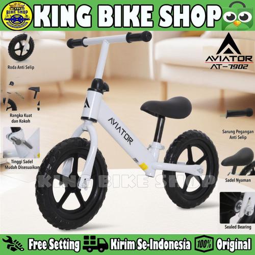 Jual Balance Bike AVIATOR AT 7902 Push Bike Ban Eva Busa Sepeda Keseimbangan - Putih - Kota ...