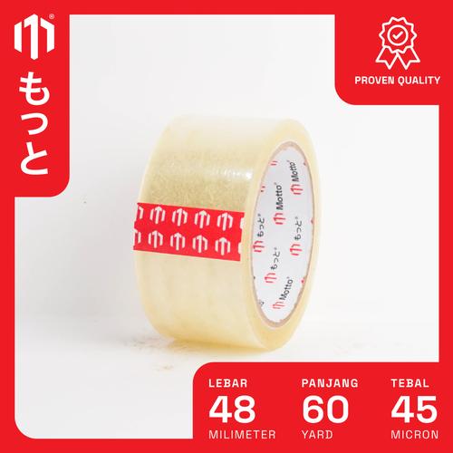 Jual Lakban 48mm x 60 Yard Bening - 1 Pcs/Roll (Satuan) - Motto OPP ...