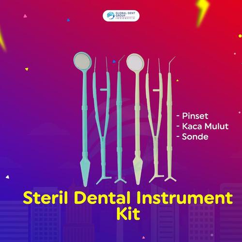 Jual Kit Alat Gigi Steril dengan Pinset, Kaca Mulut, dan Sonde - Putih ...