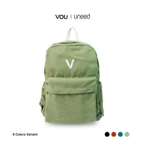 Jual VOU Tas Ransel Tas Laptop Wanderer Backpack – VNB122 - Sage Green ...