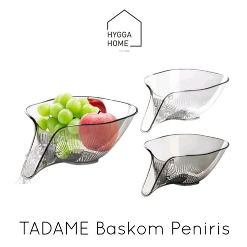 Jual TADAME Wadah Saringan Pencuci Beras Transparan Keranjang Baskom ...