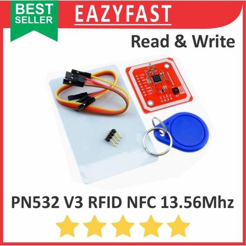 Jual Modul Sensor Kartu RFID NFC 13.56 Mhz PN532 V3 Card Tag Read ...