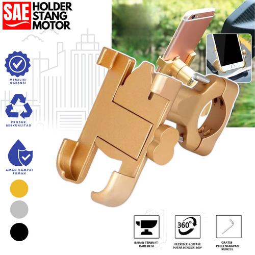 Promo NEW PROMO Holder HP Motor SAEID Original | Full Besi | Rotasi 360 ...