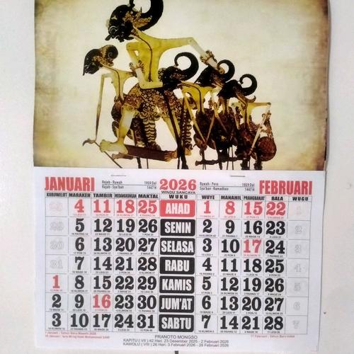 Jual KAlENDER WUKU JAWA 2026 UKURAN 25CMX35CM - Kota Surakarta - UTARA ...