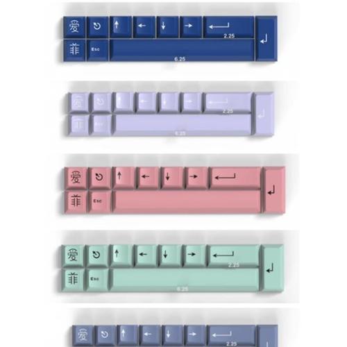Jual Doubleshot Accent Cherry Profile Keycaps Escape Arrow Keys Enter ...
