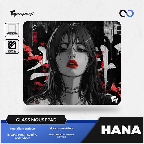 Promo GLSSWRKS HANA Glass Gaming Mousepad Kaca (Hybrid-Control ...