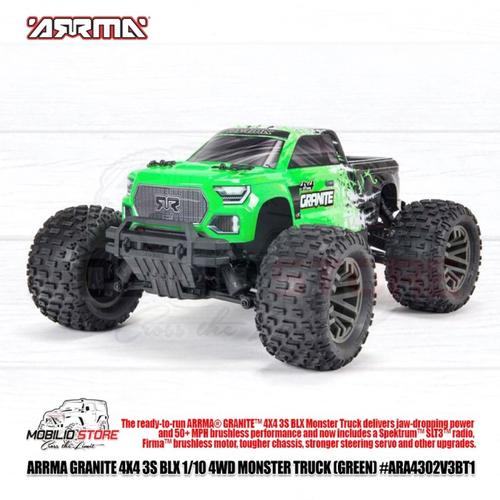 Jual Arrma 1/10 Granite 4X4 V3 3S BLX Brushless 4WD Monster Truck RTR ...