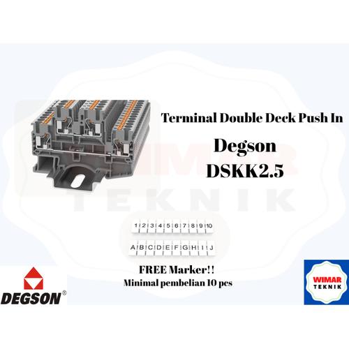 Jual Degson Push In Terminal Block Double Level DSKK2.5 - Kab. Tangerang - Wimar Teknik | Tokopedia
