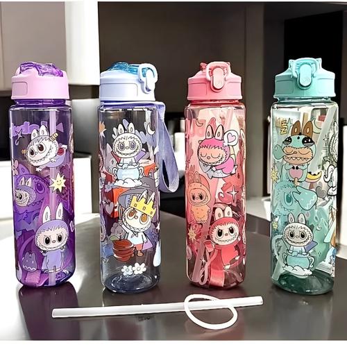 Promo Labubu Botol Minum Anak Sekolah Karakter Sedotan Kapasitas 900ml Labubu Viral Sudah Bpa ...