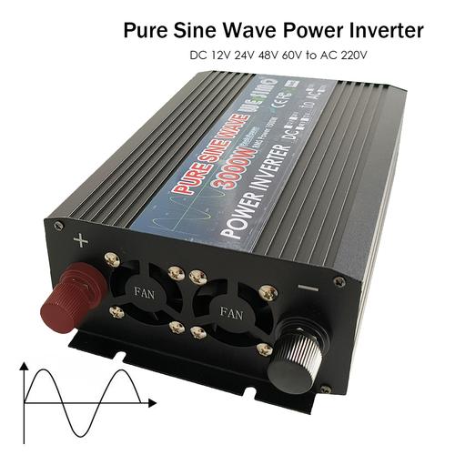 Jual Pure Sine Wave Inverter 3000W DC 12v 24v 48v To AC 220V 50Hz Solar ...