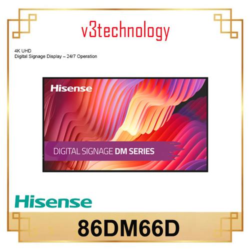 Jual HISENSE 86DM66D 86” 4K UHD Digital Signage Display – 24/7 ...