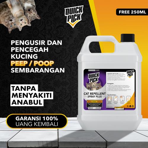 Promo SPRAY PENGUSIR ANTI PUP KUCING QUICKPICK (GRATIS 250ML) Cat ...