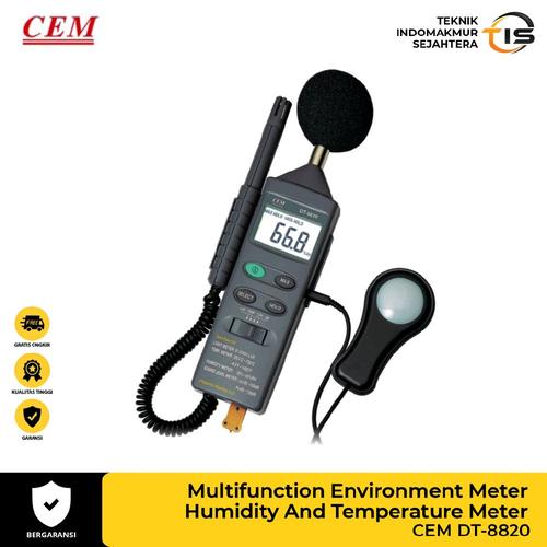 Jual 4 in 1 Multifunction Environment Meter CEM DT-8820 Sound Level ...