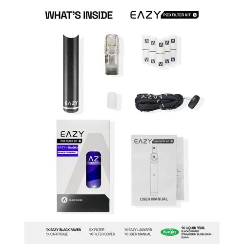 Jual Pod Vape Eazy Pod Filter Kit 650mAh Black Bundling - Kota ...